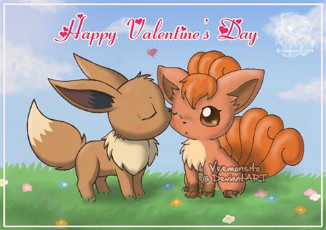 Fanart Eevee X Vulpix By Veemonsito On Deviantart
