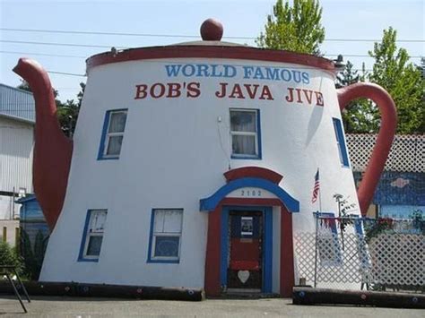 Bobs Java Jive Tacomas Iconic Coffee Pot Music Spot