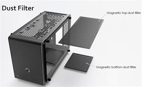 Raijintek Compatible Ophion Mini Itx Gehäuse Tempered Glass Schwarz