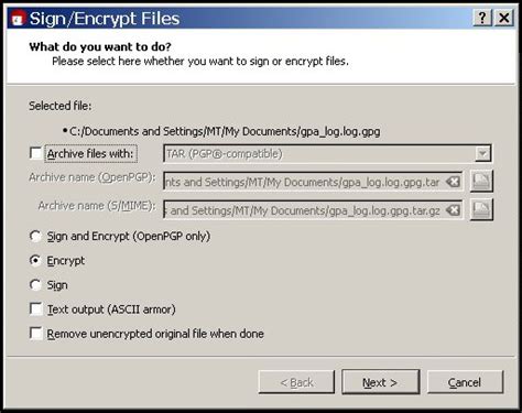 File Gnupg Gpg4win Encrypt Confirm Studiosg