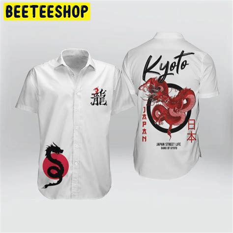 Japanese Dragon Kyoto Trending Hawaiian Shirt Beeteeshop