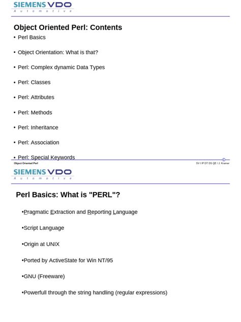 Object Oriented Perl Guide Pdf Perl Object Oriented Programming