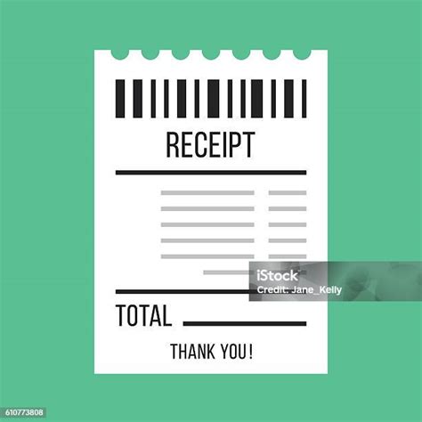 벡터 판매 영수증 종이 계산서 수표 플랫 디자인 벡터 일러스트레이션 영수증에 대한 스톡 벡터 아트 및 기타 이미지 영수증 0명 문서 Istock