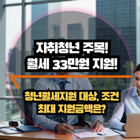 자취하는 청년들 주목 청년월세지원 환급 대상 신청방법 매월 33만원 환급 받으러 가기