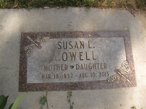 Susan L Cowell 1952 2015 Memorial Find A Grave