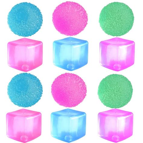 12 Pack Stress Cube Squishy Balls For Adults Sensory Fidget Always