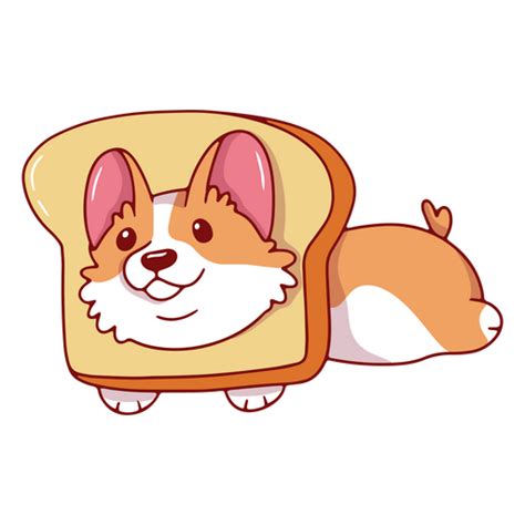 Corgi Toast Character Png And Svg Design For T Shirts
