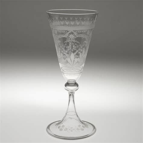 Victorian French Ale Glass Stourbridge C1880
