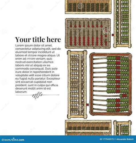 Abacus Mathematic Vector Illustration Symbol Education School Icon