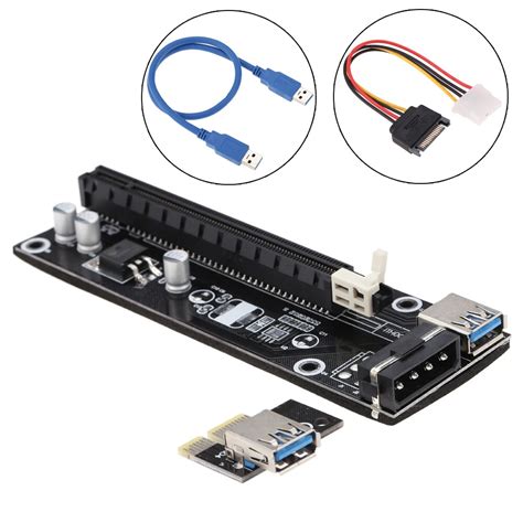 Usb 30 Pci E Riser Pci Express 1x To 16x Extender Riser Board Card