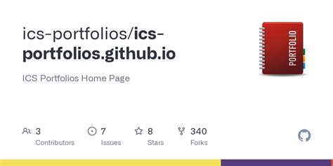 Github Ics Portfoliosics Ics Portfolios Home Page