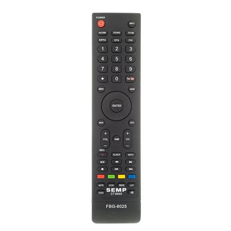 Controle Remoto Para TV Semp Toshiba FBG8025 SKY7461 LE7810 Loja Dos
