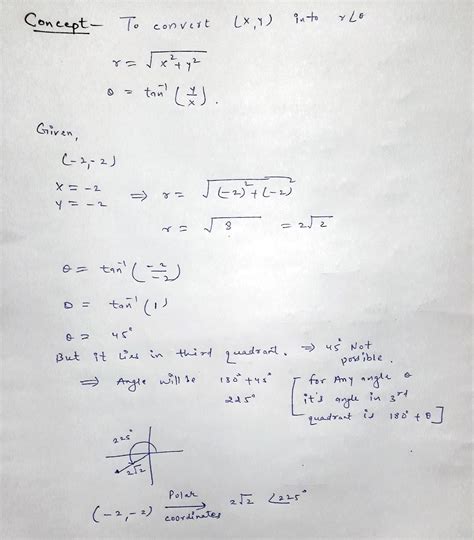 Solved Express The Cartesian Coordinates In Polar Coordinates