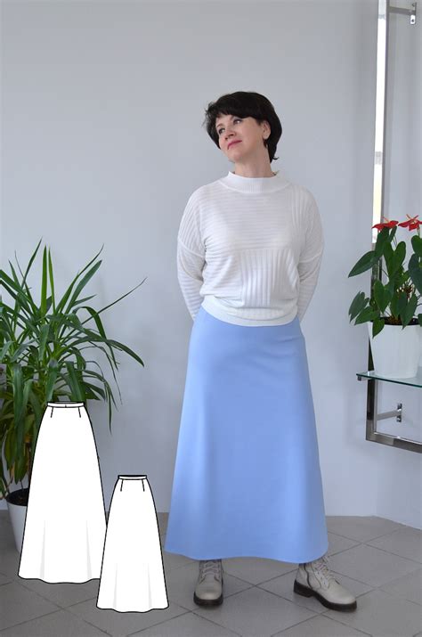 Выкройка юбки расклешенной среднего объема #vikroyka028 + МК