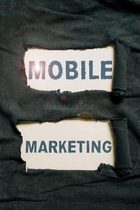 Hand Writing Sign Mobile Marketing Concept Meaning Advertising That