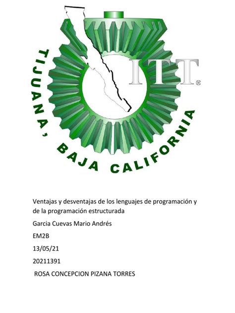 Ventajas Y Desventajas De Los Lenguajes De Programación Investigacion 2