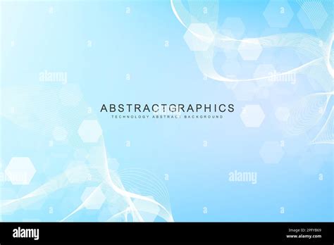 Modern Abstract Molecules Structure For Science Or Medical Background Dna Helix Or Atom