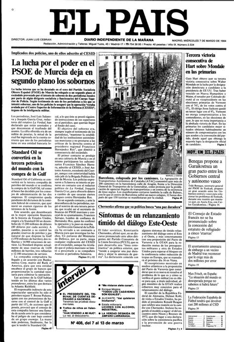 Portada de Marzo de Aniversario EL PAÍS