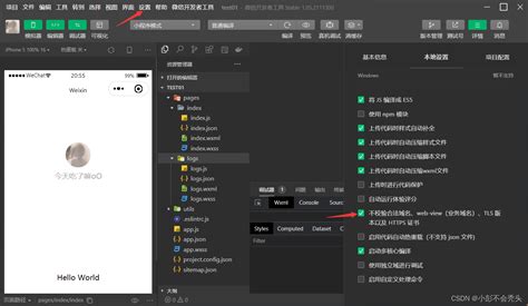 微信开发者工具 Csdn博客