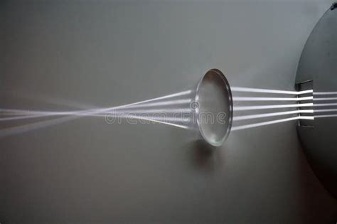 Parallel Light Passes Through A Convex Lens And Is Refracted Into The