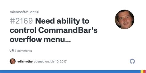 Need Ability To Control Commandbars Overflow Menu Contextual Menu