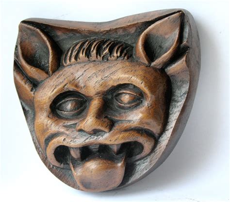 Gothic Demon Reproduction Medieval Cathedral Misericord Etsy