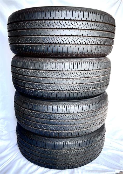 デリカd5 純正18インチ タイヤ4本 2021年12月製造 状態良 パンク ひび割れナシ ヨコハマ ジオランダーsuv 22555r18