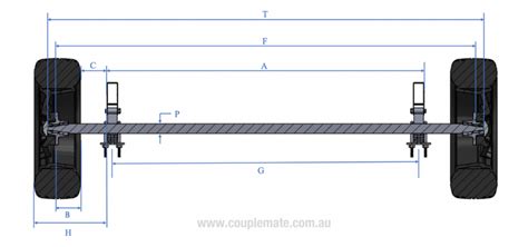 45mm Square Electric Brake Axles Wholesale Available