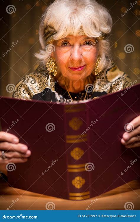 Fortune Teller Reading Magic Book Stock Image Image Of Oracle Book