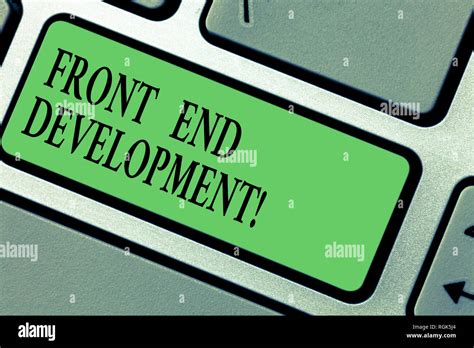 Handwriting Text Writing Front End Development Concept Meaning