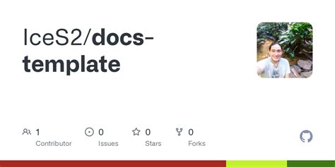 GitHub IceS Docs Template
