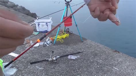 釣れた小アジを泳がせて堤防から吞ませ釣り （ノーカット版）和歌山 釣太郎 Youtube
