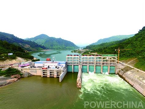 中国电建投资建设的老挝南欧江二级电站面貌