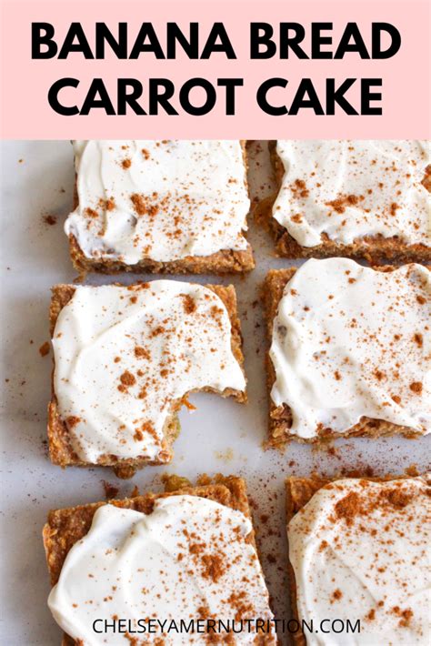 Vegan Carrot Cake Banana Bread Bars Chelsey Amer Nutrition