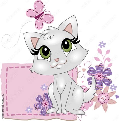 Gatinha Fofinha Stock Vector Adobe Stock