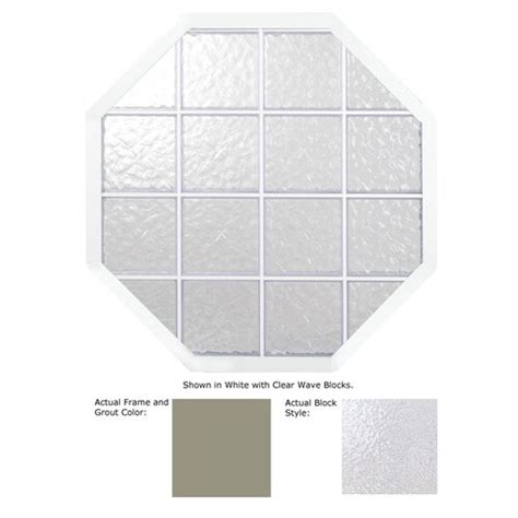 Hy Lite Design Vinyl New Construction Acrylic Block Window Rough