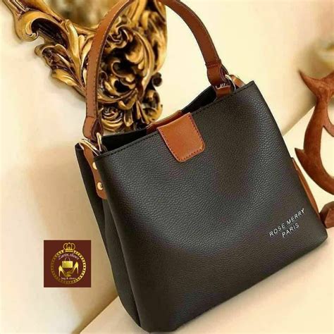 کیف جادار دوشی و دستی زنانه رزماری فروشگاه کیف و کفش زرین شاپ
