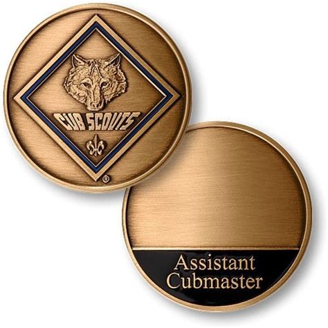 Cub Scout Assistant Cubmaster Challenge Coin Insignia Boy Scouting Bsa