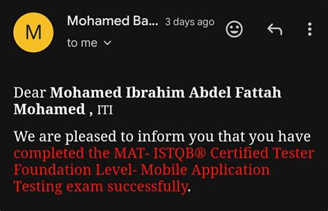 اتشقلب Iti Intake44 Istqb Mobile Certificationsuccess Softwaretesting Grateful