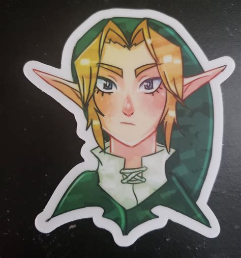 The Legend Of Zelda Link And Zelda Stickers Etsy