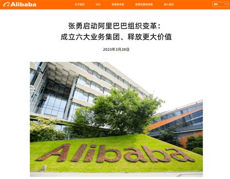 再造“新阿里”？业务集团张勇
