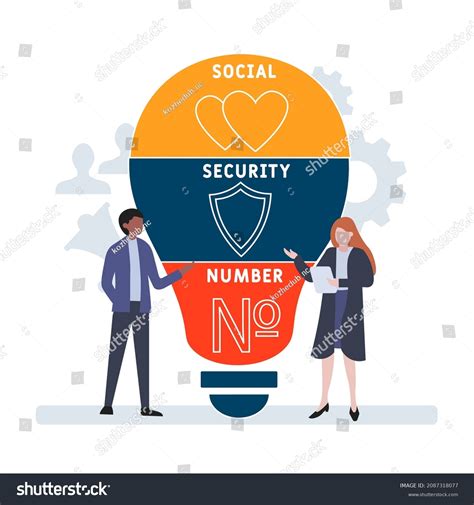 Ssn Social Security Number Acronym Business Stock Vector Royalty Free