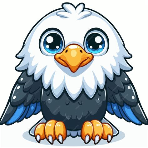 Premium Vector Cute Eagle Cartoon Vector On White Background