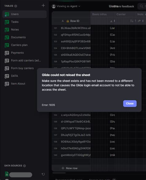 Glide Stopped Syncing With Google Sheets Report A Bug Glide Community