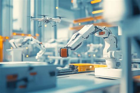 Robotic Automation In Action Stock Illustration Illustration Of