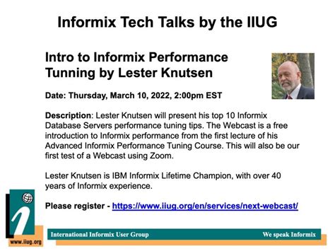 Lester Knutsen On Linkedin Informix Ibmchampion