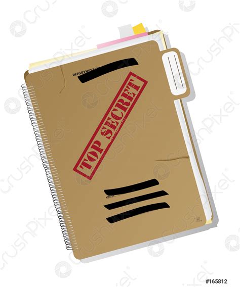 Top Secret Folder Stock Vector 165812 Crushpixel