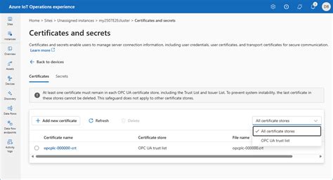 Manage Certificates Azure Iot Operations Microsoft Learn