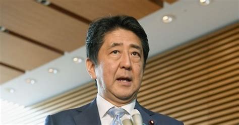북한 미사일 발사 중대 위협 비판하는 아베 총리