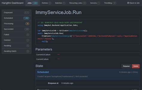 Jobs Stuck In Scheduled After Failing To Acquire Semaphore · Issue
